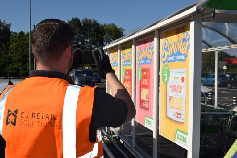 ASDA Media | Weekly POS Installation | CJ Retail Solutions